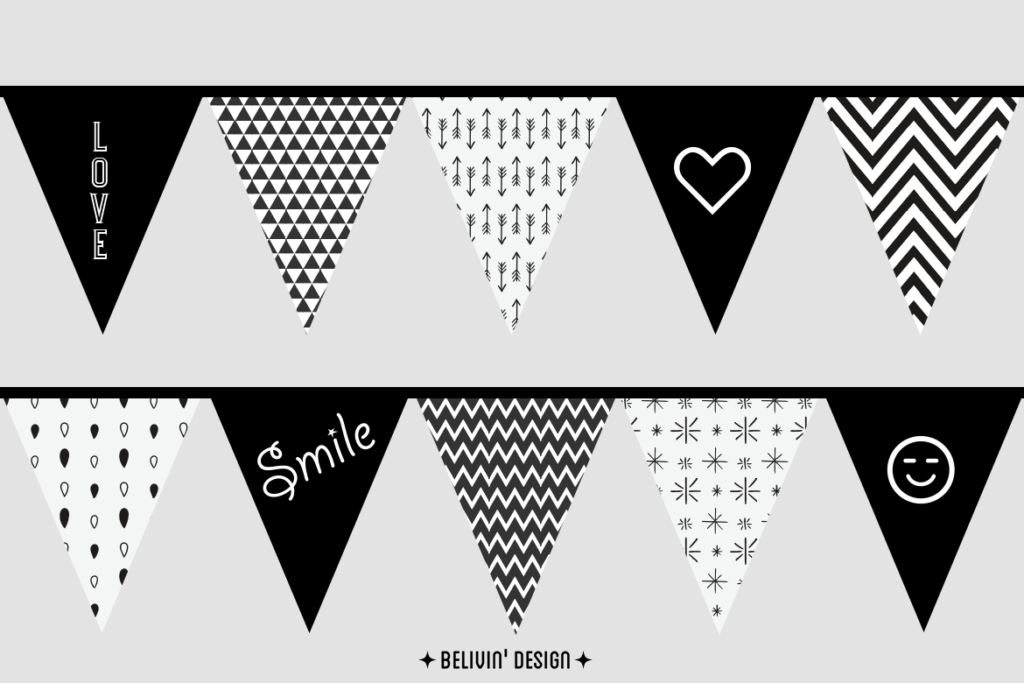 Decorating with flags - Bunting Free Printable - BelivinDesign